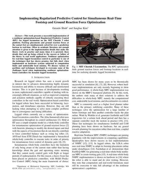 Pdf Implementing Regularized Predictive Control For Simultaneous Real