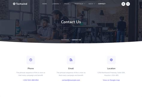 Techwind Tailwind Css Multipurpose Landing Page Template
