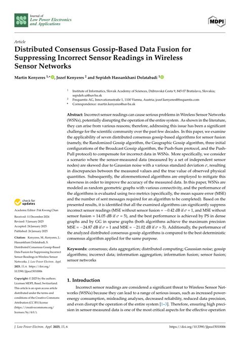 Pdf Distributed Consensus Gossip Based Data Fusion For Suppressing
