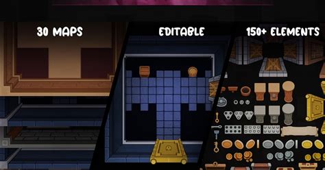 Top Down Roguelike Game Dungeon Pack 02 Objects Ft Game And Roguelike