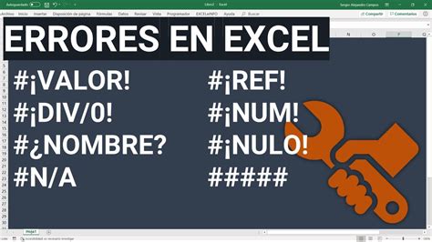 Errores De Fórmulas En Excel Y Cómo Solucionarlos Sergio Alejandro Campos