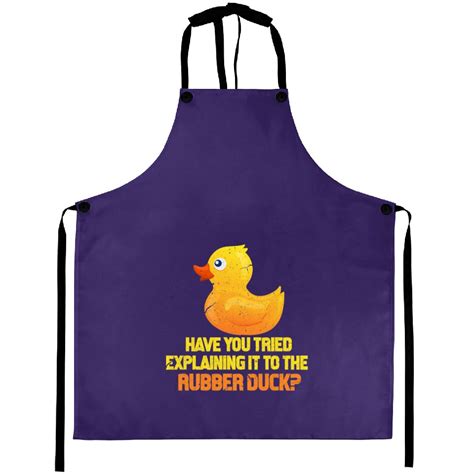 Rubber Duck Debugging Funny Coder Computer Programmer T Aprons Sold By Julestgermaines Sku