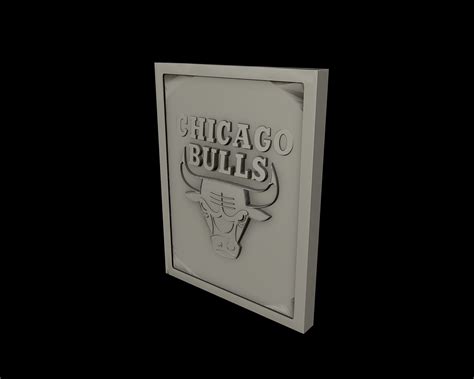 Chicago Bulls Logo Relief 3d Model 3d Printable Cgtrader