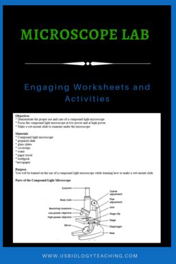 Microscope Lab USBiologyTeaching Com