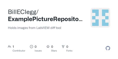 GitHub BillEClegg ExamplePictureRepository Holds Images From LabVIEW Diff Tool