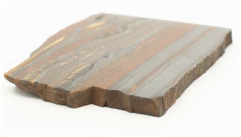 Polished Western Australian Tiger Eye Hematite Chert Slice With Free