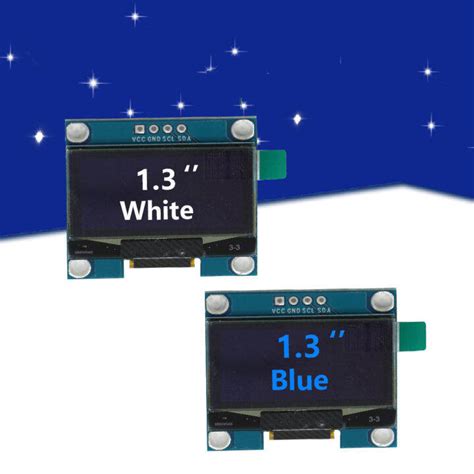 1 3 Oled Module 1 3 Inch Display Module White Blue 128x64spi Iic I2c Communicate Color 1 3 Inch
