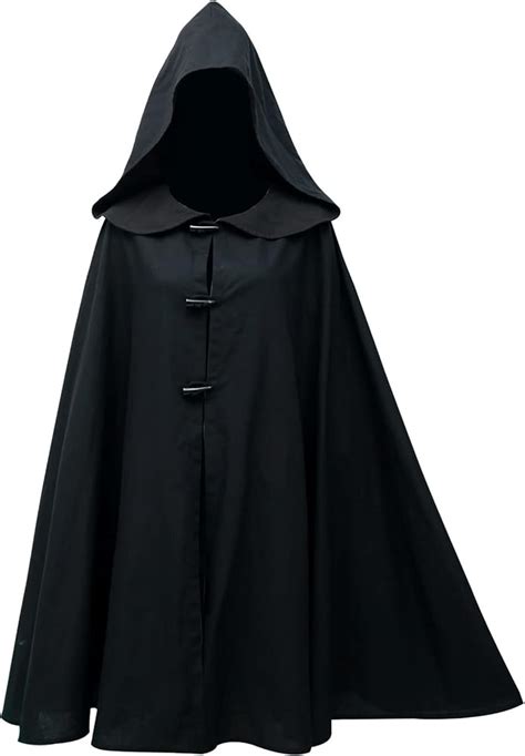 Black Hooded Cloak For Women