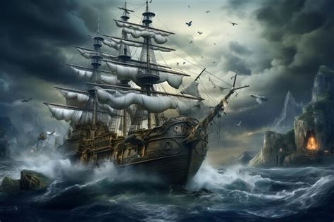 Premium Ai Image Maritime Greetings World Oceanic Day Generative Ai