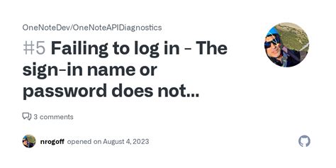 Failing To Log In The Sign In Name Or Password Does Not Match One In The Microsoft Account