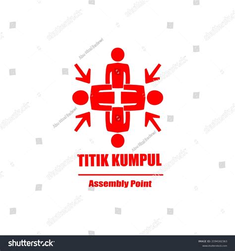 Pictures Assembly Points Various Places Stock Illustration 2194162363