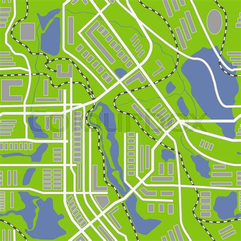 City Map Seamless Pattern Vector Stock Vector Colourbox