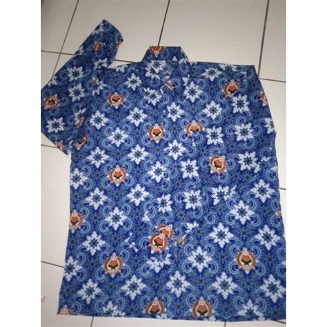 Jual Batik Mtsbatik Seragam Sekolah Smpmts Model Kerah Kemeja Motif