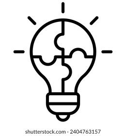 Problem Solving Icon Line Vector Illustration Stock Vector Royalty Free Shutterstock