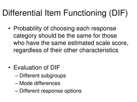Ppt Item Response Theory Irt Models For Questionnaire Evaluation Response To Reeve