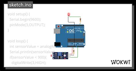 光敏電阻Led變化 Wokwi ESP STM Arduino Simulator