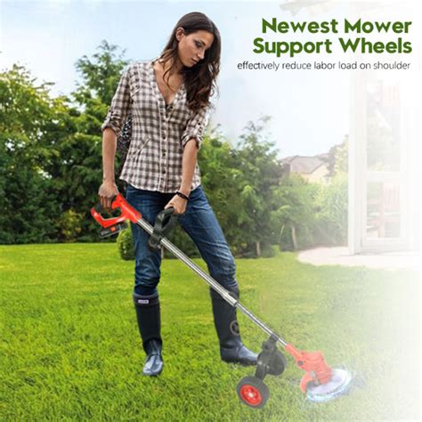 Universal Grass Trimmer Support Wheels Electric Brush Cutter Lawn Mower Support Wheel String Universal Grass Trimmer Support Wheels Electric Brush Cutter Lawn Mower Support Wheel String