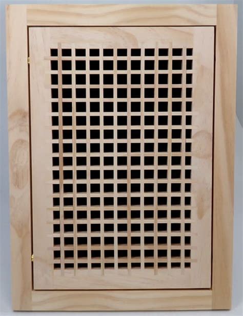 12x16 Wood Return Egg Crate Filter Grille Vent Cover