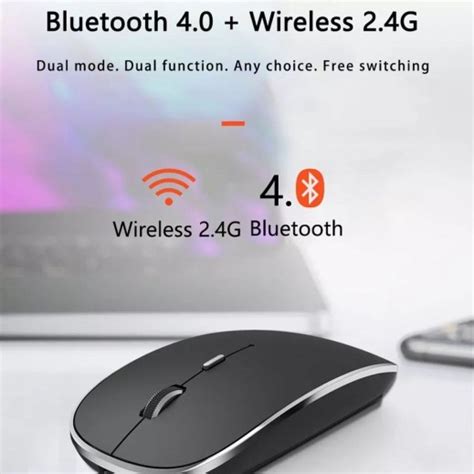 Wiwu Wimice Dual Wireless Dual Mode Mouse Black توصيل Taw9eel com