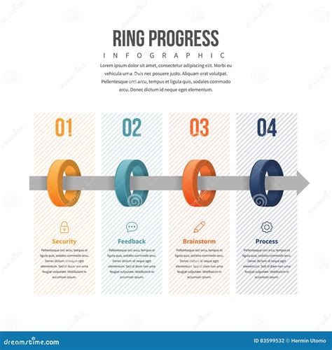Progress Bar Infographic Design Chart Numbers Loading Process