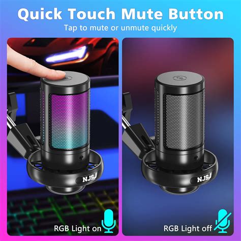 Njsj Usb Gaming Microphone For Pc Condenser Mic India Ubuy