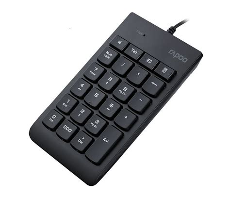 Rapoo K10 Wired Numeric Number Pad Keyboard Spill Resistant Design