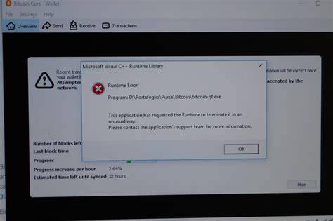 Bitcoin Core Client Visual C Runtime Error Issue 11030 Bitcoin