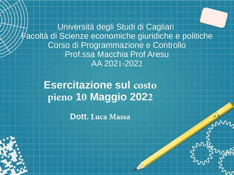 Programmazione Econtrollo Esercizi Molto Semplici Esercizi Di
