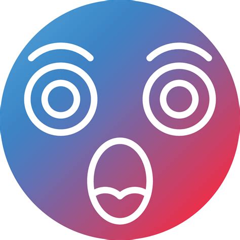 Shocked Icon Style 12766587 Vector Art At Vecteezy