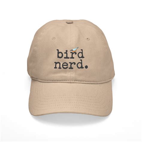 Cafepress Bird Nerd Cap Printed Adjustable Cotton Canvas Baseball Hat