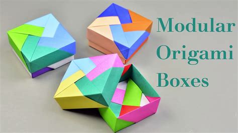 Origami Hinged Box Video Tutorial Paper Kawaii Origami Hinged Box