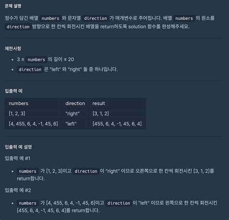 Swift 프로그래머스 입문 문제 배열 회전시키기 — Ukseung Ios Swift 프로그래머스 입문 문제 배열 회전시키기 — Ukseung Ios