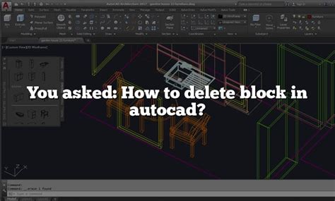you asked how to delete block in autocad