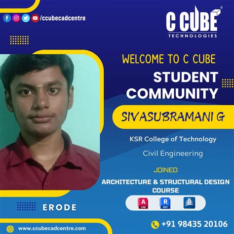 C Cube Cad Centre On Linkedin Ccubecadcentre Erode Civilengineering