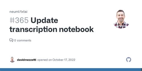 Update Transcription Notebook Issue Neuml Txtai GitHub