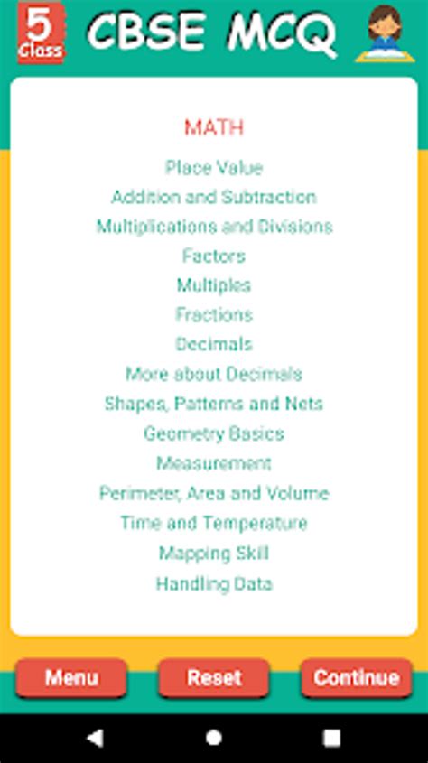 Cbse Class 5 Mcq For Android Download