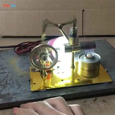 Миниатюрная модель двигателя Стирлинга с одним цилиндром, Паровая ...