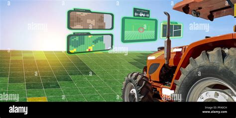 Iot Smart Industry Robot 40 Agriculture Conceptindustrial Agronomistfarmer Using Autonomous