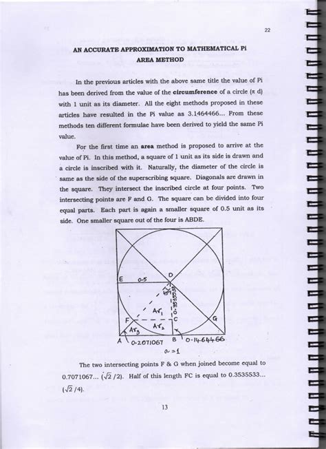 Pdf An Accurate Approximation To Mathematical Pi Area Method