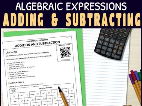 Grade 8 Maths Term 1 Algebra Lessons And Assessments Bundle Caps