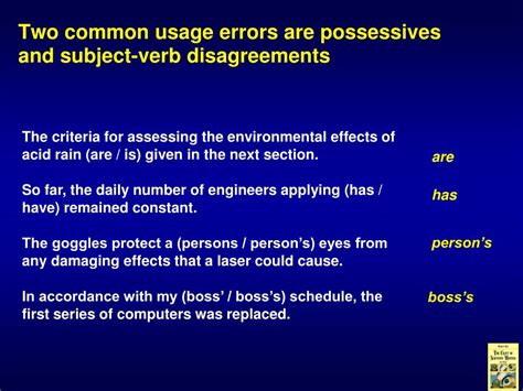 Ppt Avoiding Common Errors Of Grammar Powerpoint Presentation Free