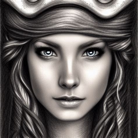 Intricate And Beautiful Pencil Drawing Of A Woman S Face With Steampunk And Disney Princess