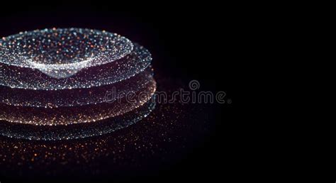 Abstract Representation Of An Ai Processor With Bright Data Streams And An Intricate Network Of