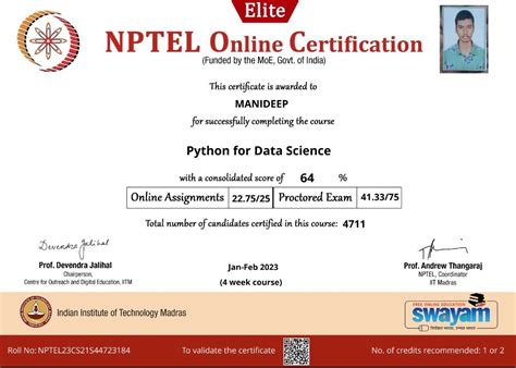 G Manideep On Linkedin Elite Python Datascience Iitmadras