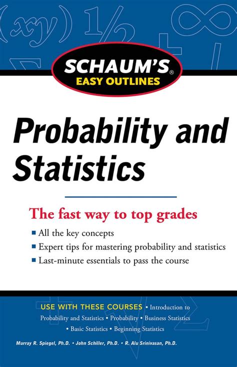 Amazon Schaum S Easy Outline Of Probability And Statistics Revised Edition Schaum S Easy