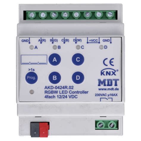 Mdt Akd 0424r02 Rgbw Led Controller 4 Fach 4te Reg 16956