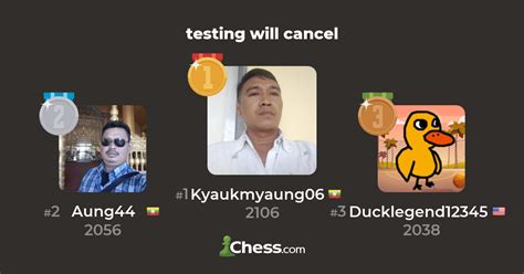 Testing Will Cancel Live Chess Tournament