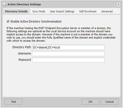 Active Directory Eset Endpoint Encryption Server 3 Eset Online Help