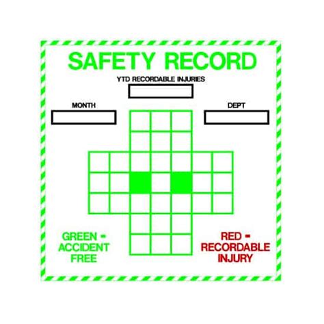 Safety Cross Excel Template
