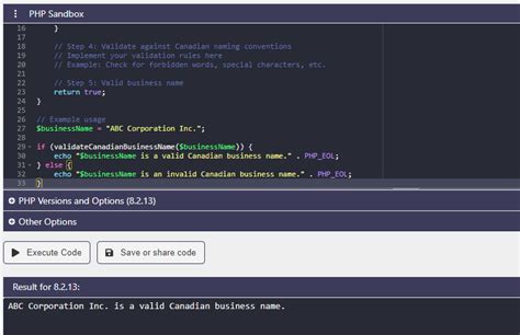 How To Validate A Canadian Business Name Format In PHP AthenaLinks